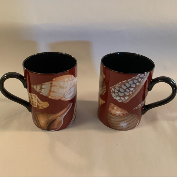 Dining | Fitz And Floyd Coquille De Mer Mug Pair Cinnabar Background ...